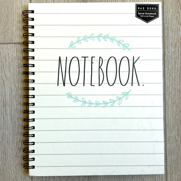 Rae Dunn | Office | Rae Dunn Spiral Notebook 6 Pages | Poshmark